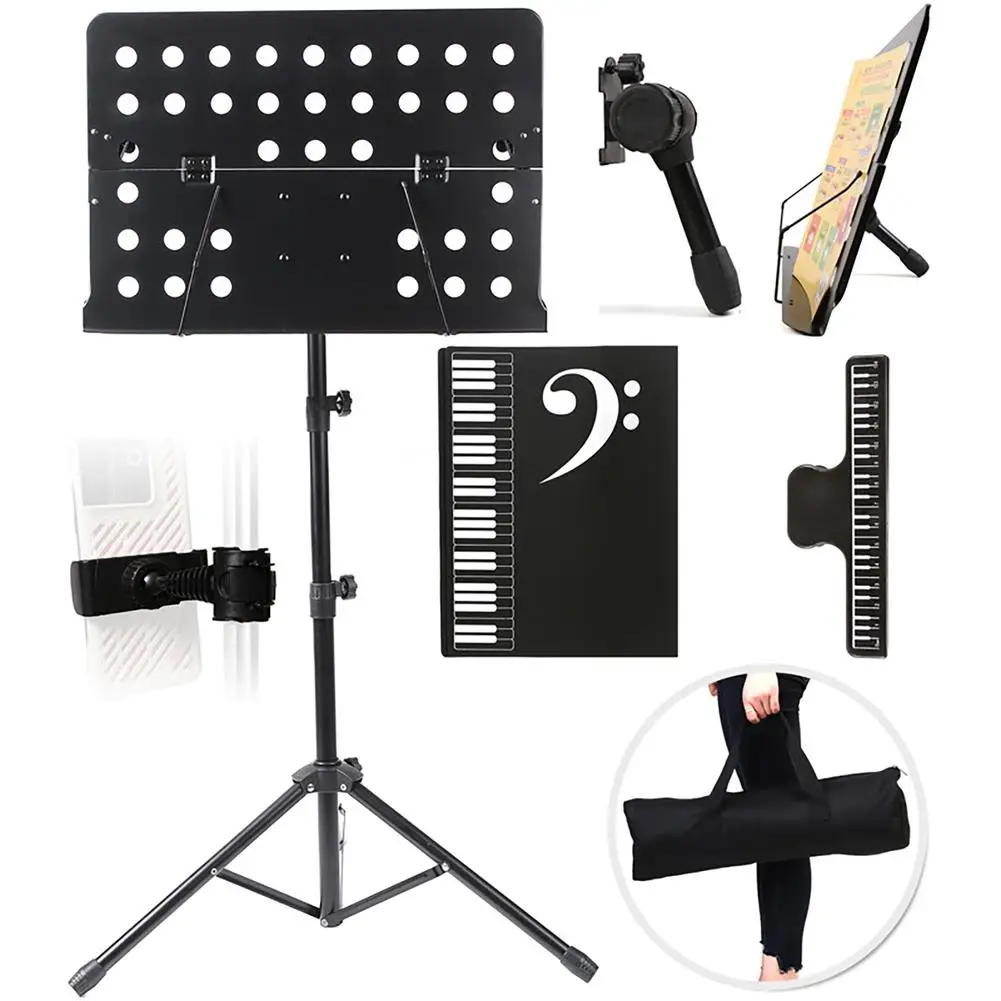 Sheet-Music-Stand-Foldable-Height-Adjustable-Music-Stand-Sheet-Music ...