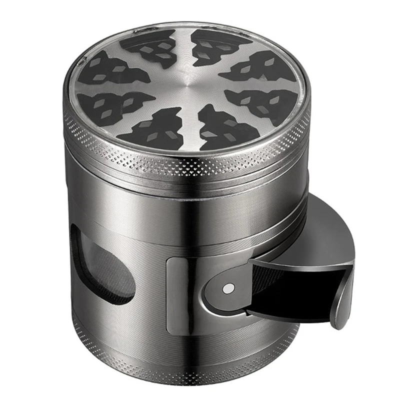 4-layer Tobacco Grinder Zinc Alloy Herb Grinder Spice Crusher With ...