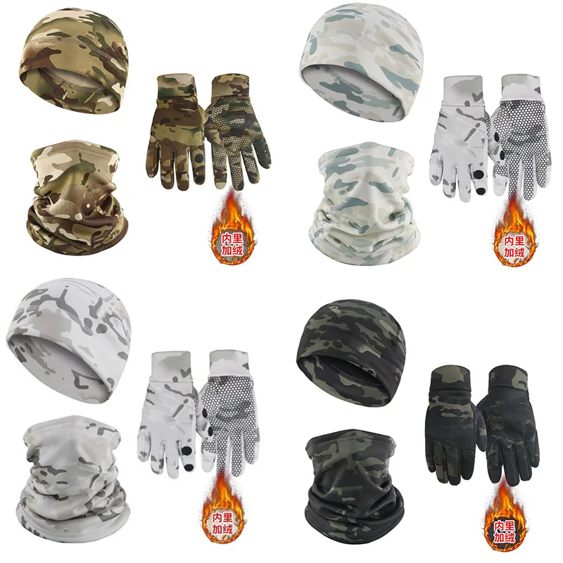 MCAP White Snow Camouflage Tactical Skiing Cold-Proof Warm Hood face ...