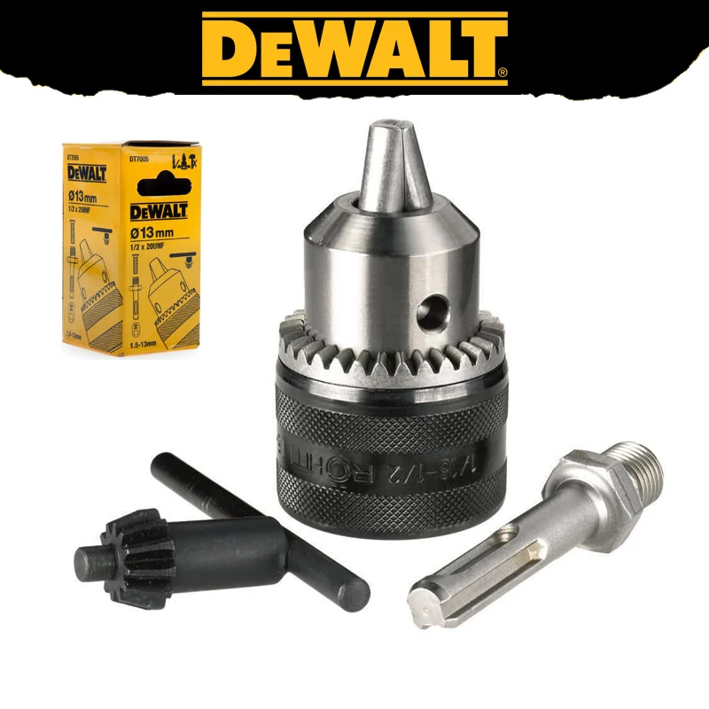 DEWALT DT7005 Keyed Chuck 1.5-13mm 1/2 x 20 UNF SDS-Plus Adapter Chuck ...