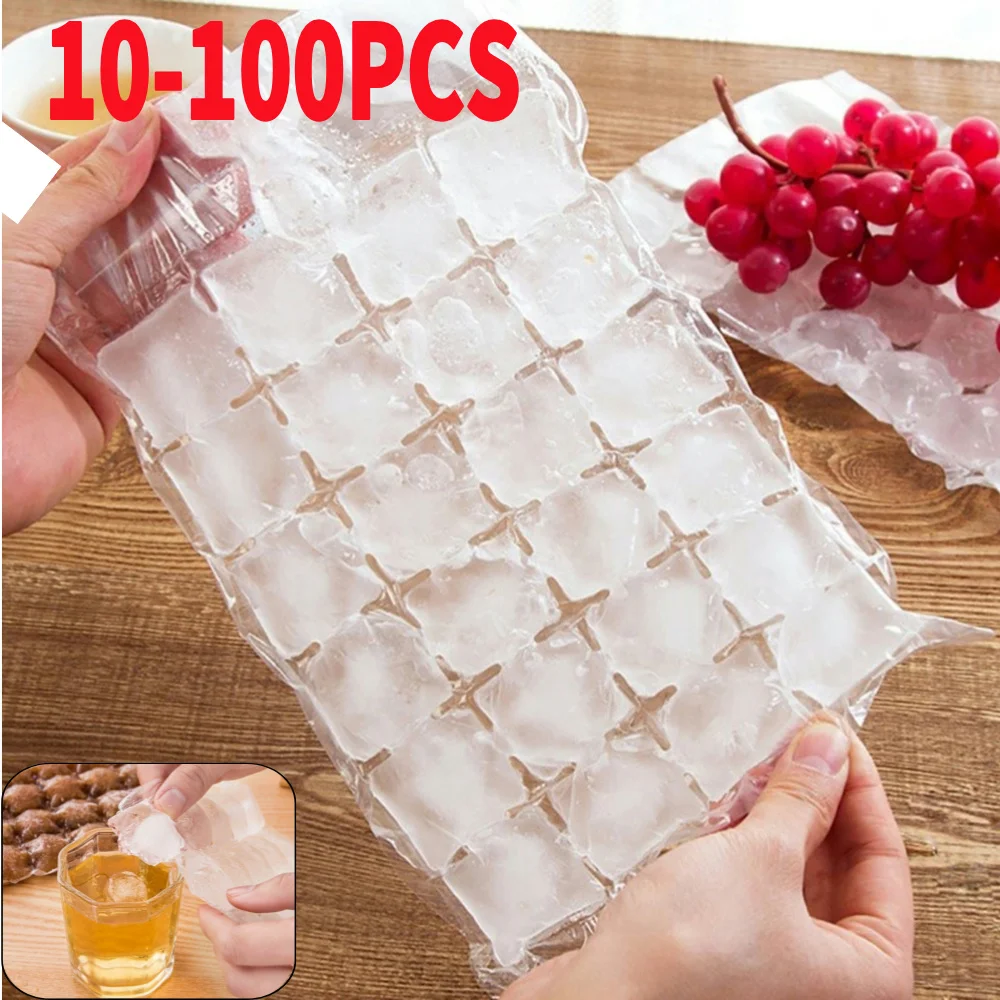 10-100PCS-Disposable-Ice-making-Bags-Freezing-Maker-Ice-Cube-Bag-Self ...