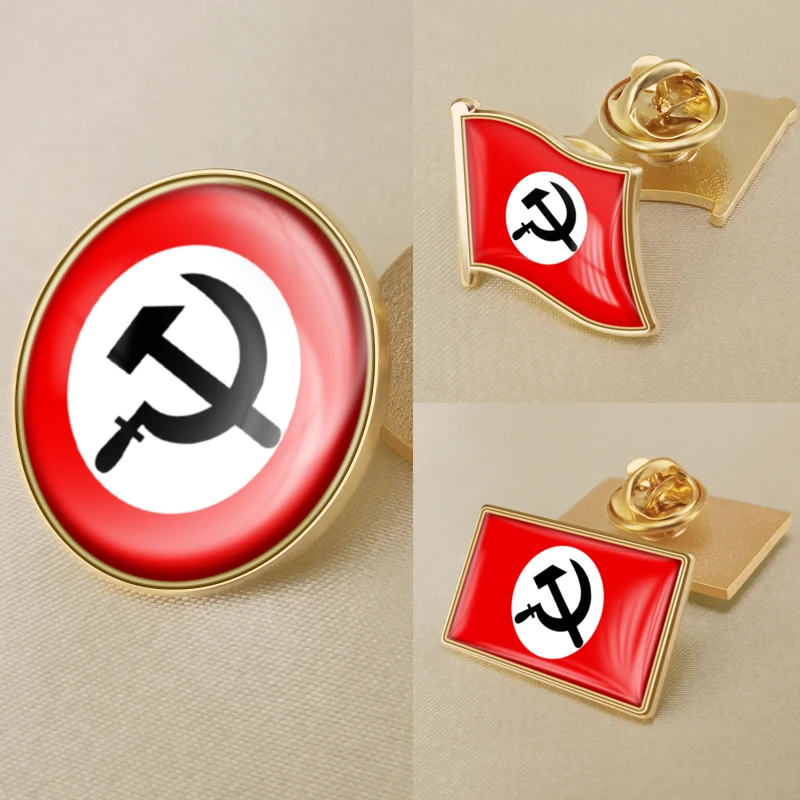 National Bolshevik Flag | Brooch Badges | Lapel Pins | Bolshevik ...