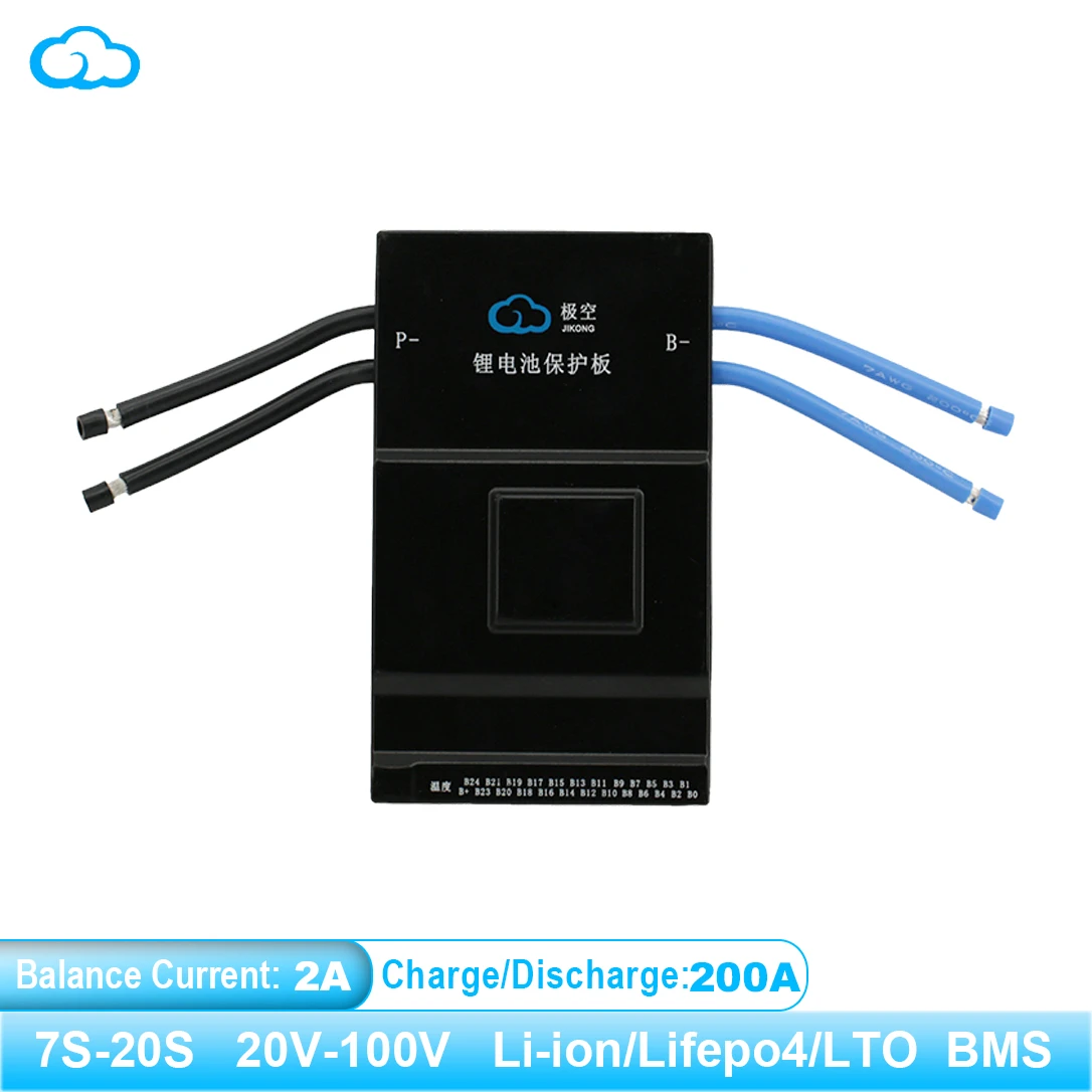Jk Smart Bms 2a Balance Current Bms 200a Bt 36v 48v 60v Li-ion Lto ...