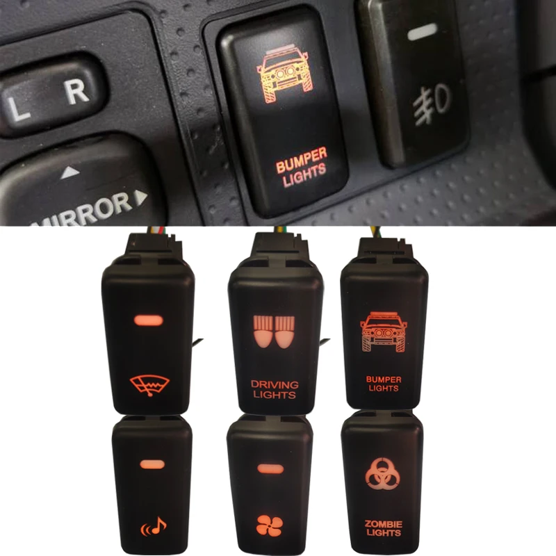 Car-Bumper-Driving-Front-Defroster-Fan-Zombie-Music-Switch-with-Wire ...