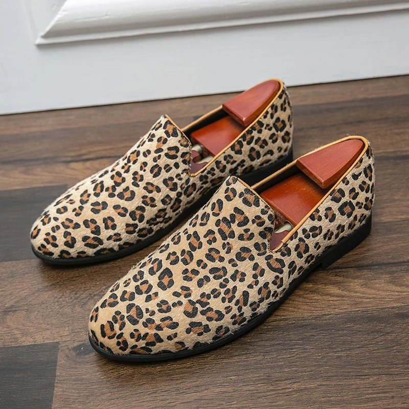 Spring-New-Leopard-Print-Loafers-Shoes-Wear-Leather-Shoes-Low-Heels ...