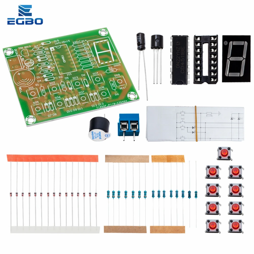 Suite de dispositifs de réponse électronique, réponse Tat, kit de bricolage, soudure pratique ...