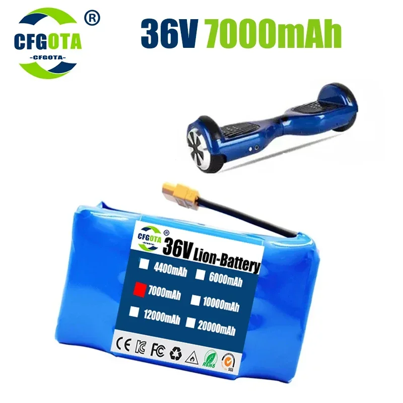 36V-7Ah-Battery-Hoverboard-Rechargeable-Li-ion-Battery-Pack-Li-ion-Cell-for-Electric-Self ...