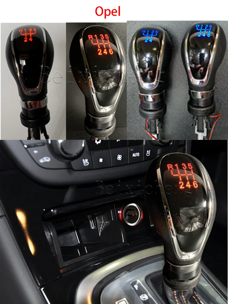 LED Back light Car Gear Shift Knob Manual Shifter Lever Gear Knob for ...