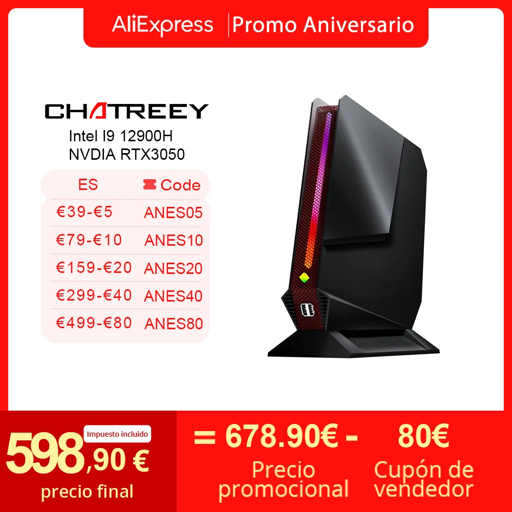 Chatreey-Mini-PC-G2-Intel-Core-i9-12900H-i7-12700H-con-Nvidia-RTX-3050 ...