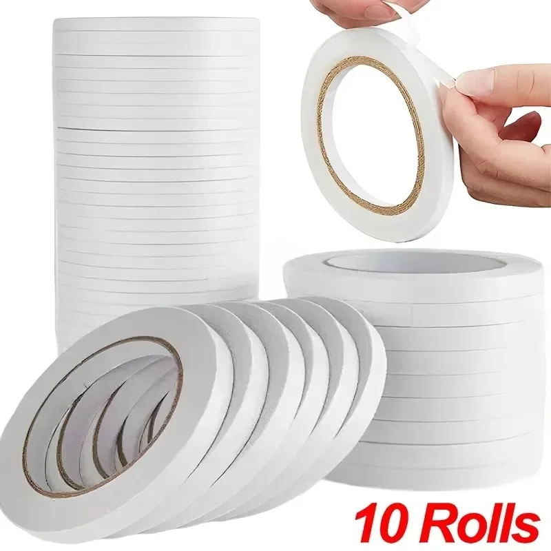 10-1Rolls-Double-Sided-Adhesive-Tape-8M-Ultrathin-White-Strong-Tape ...