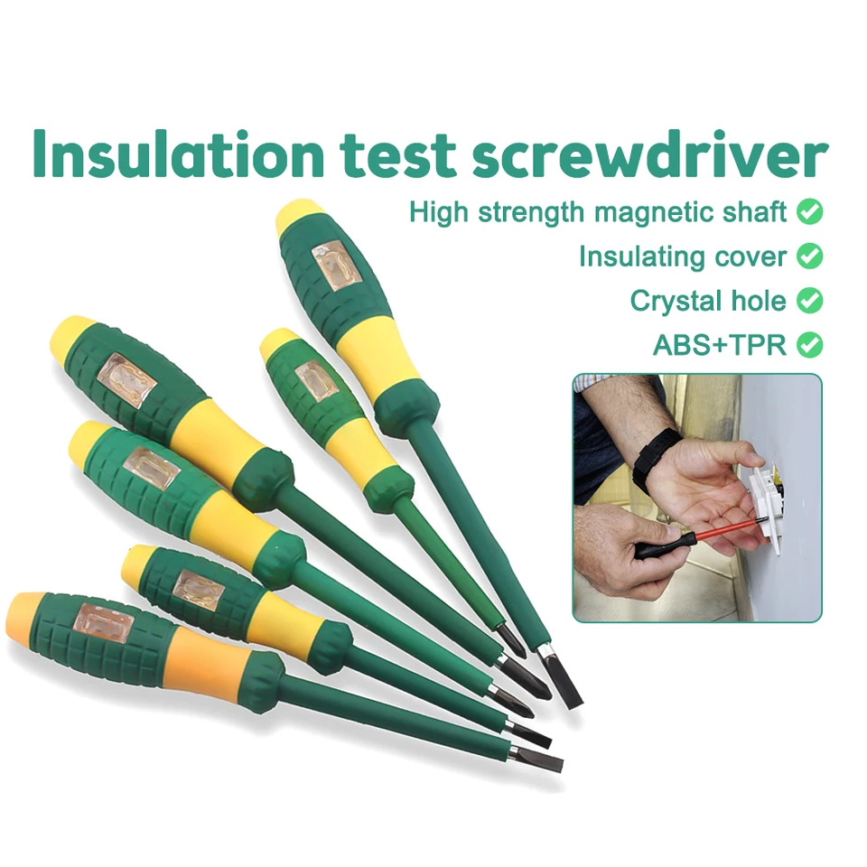 Socket Tester AC12V-220V Electrical Voltage Tester Pen Screwdriver Non ...
