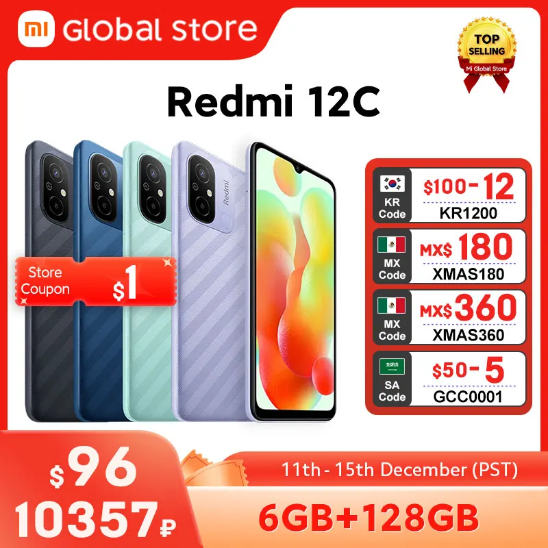 Global-Version-Xiaomi-Redmi-12C-50MP-AI-Camera-MTK-Helio-G85-6-71-Inch ...