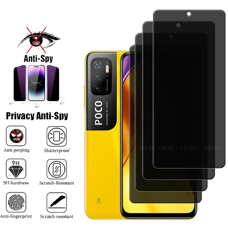 4Pcs For Xiaomi Poco M3 Pro Glass For Poco M3 Pro Screen Protector 9H ...