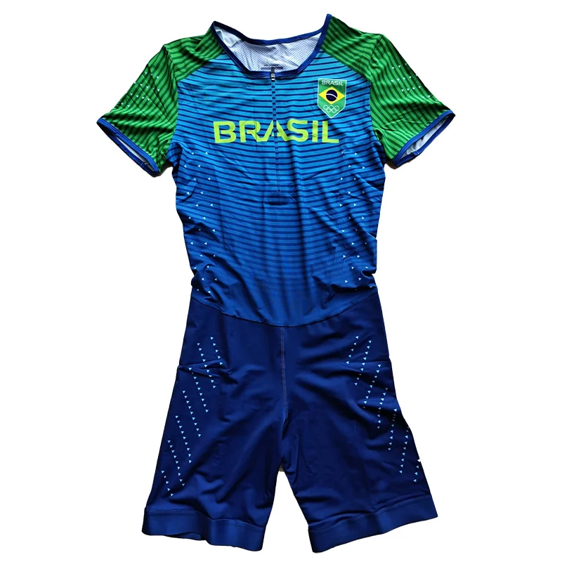 Brazil-Speedsuit-ShortSleeve-Tights-Man-Track-Field-Fast-Running-One ...