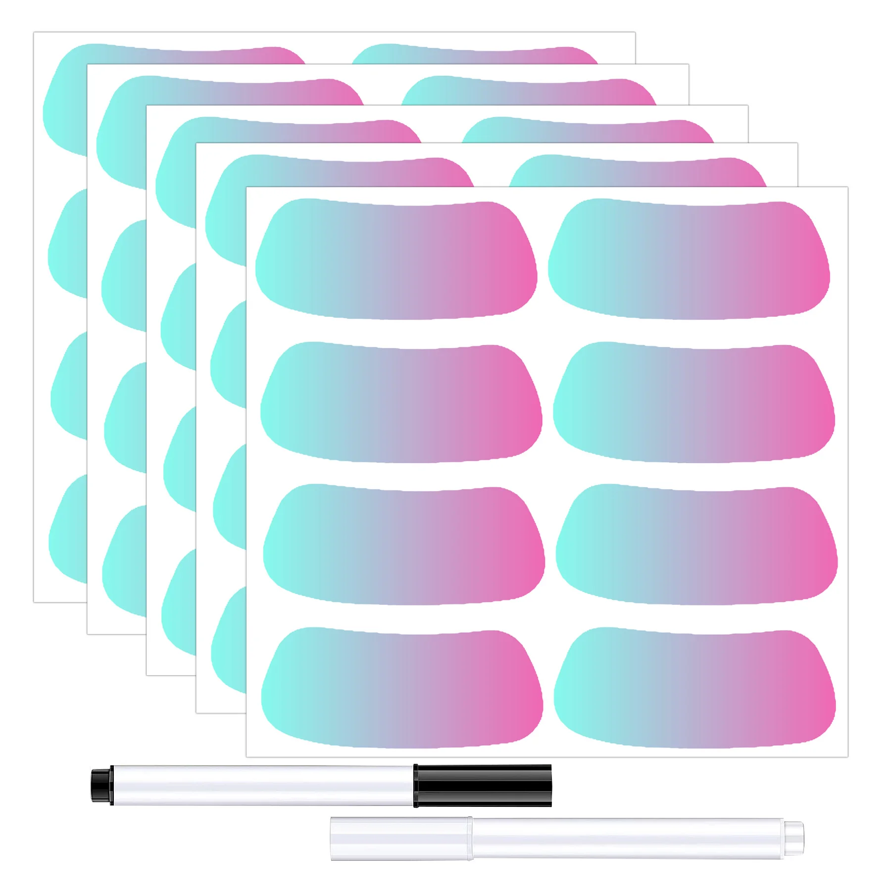 120-Pcs-15-Sheets-Baseball-and-Football-Sports-Under-Eye-Pink-and-Blue ...