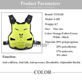 Vemar Summer Motorcycle Armor Vest Motorcycle Jacket Motocross Off-Road ...