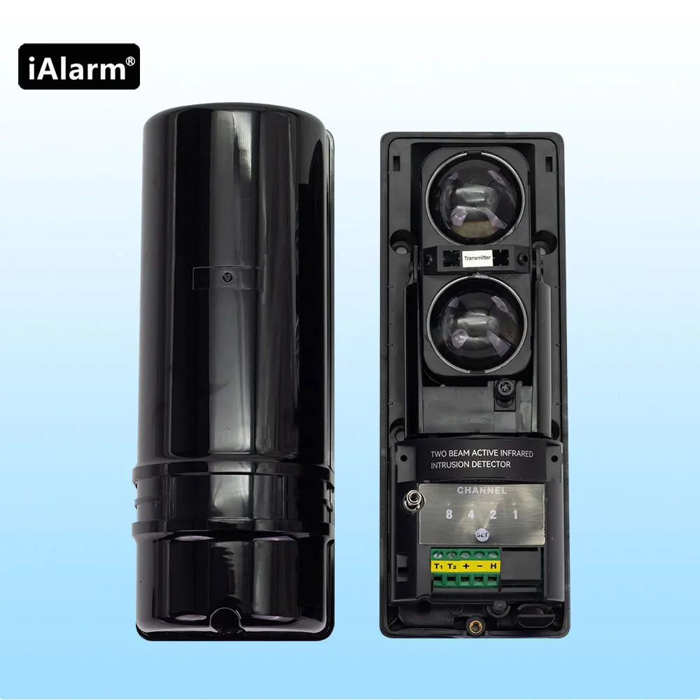 iAlarm Infrared Beam Sensor, IP65 Waterproof, 2 Beam Infrared Detector ...