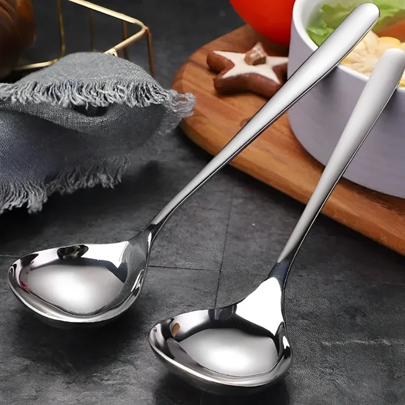 Cuchara-gruesa-de-acero-inoxidable-para-Hotel-cucharas-creativas-de ...