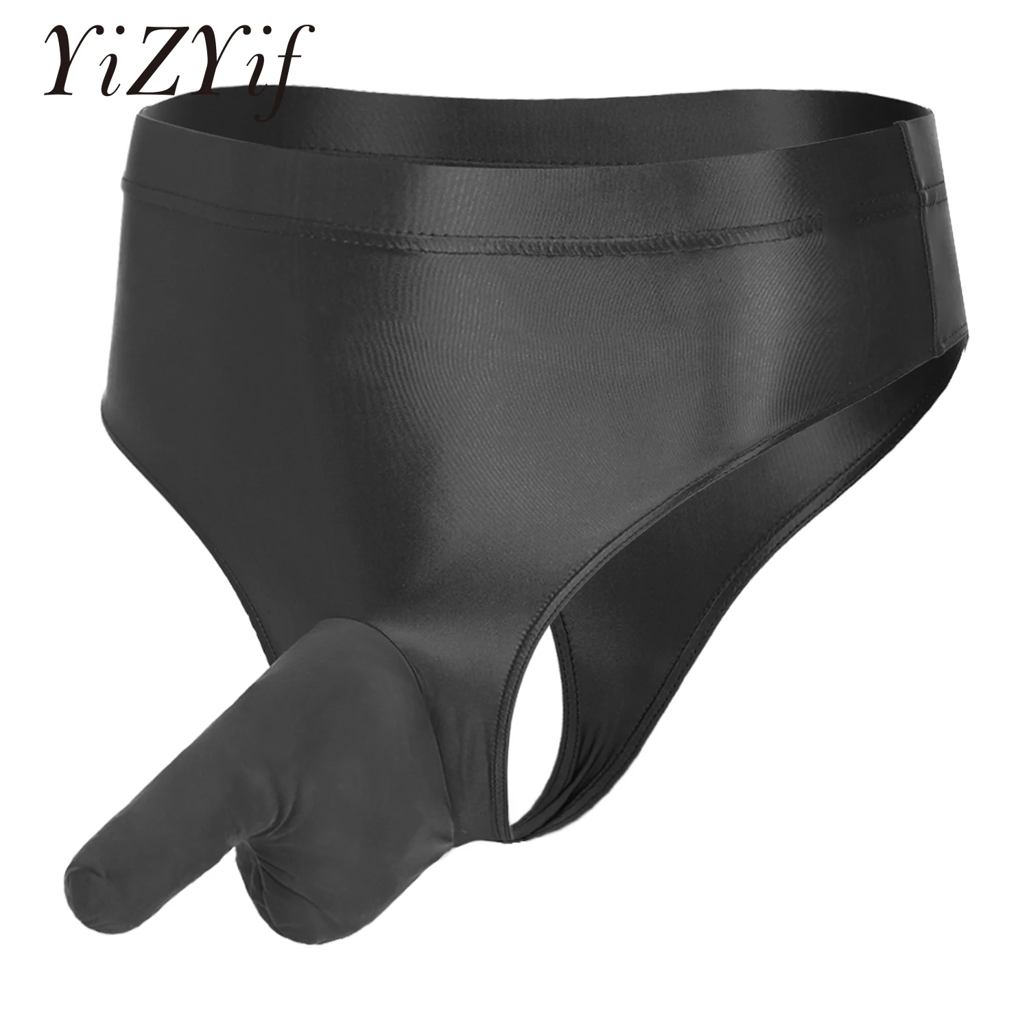Shiny-T-back-G-string-Thong-Men-s-Sexy-Penis-Cover-Panties-High-Waist ...
