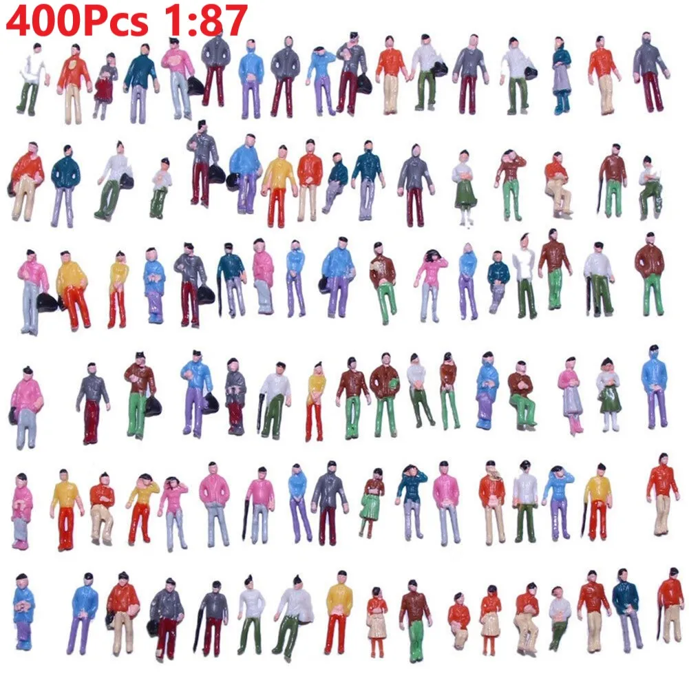 100 Piezas Escala HO 1:87 Figuras Pintadas Escala HO 1:87 - 100 ...