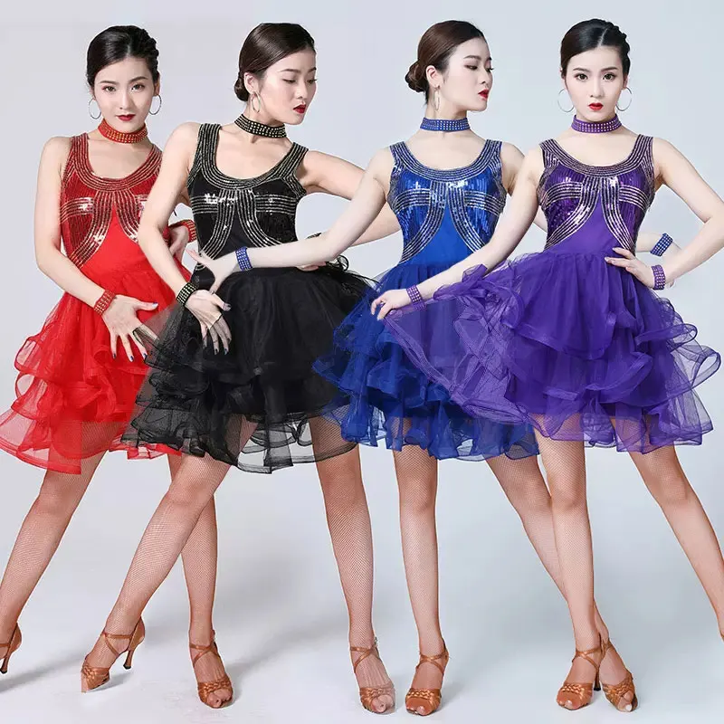 Spring-Summer-New-Latin-Dance-Dress-for-Women-Cha-Cha-Dance-Costumes ...