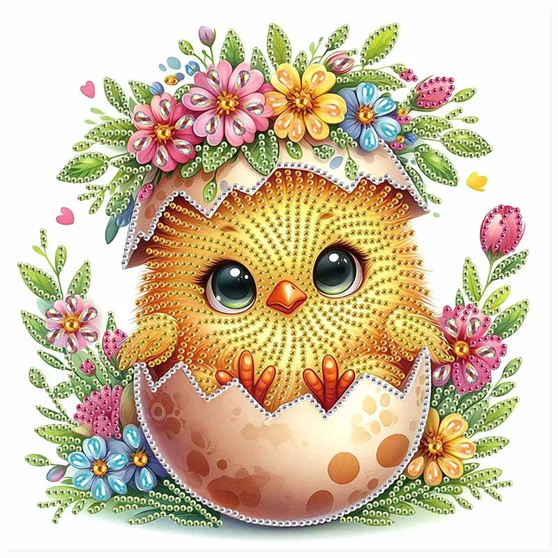 DIY Easter Chick Special Shape Diamond Art Painting Kit for Adult ...