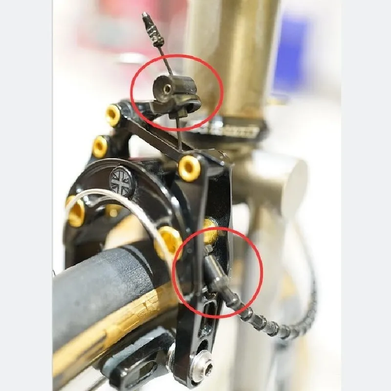 UnionJack brake Fine adjustment screw route for brompton EE brake fine-tune