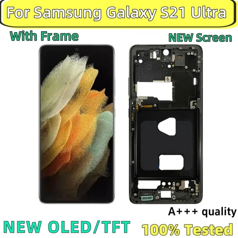 NEW-OLED-TFT-S21Ultra-G998-Display-For-Samsung-Galaxy-S21-Ultra-LCD ...