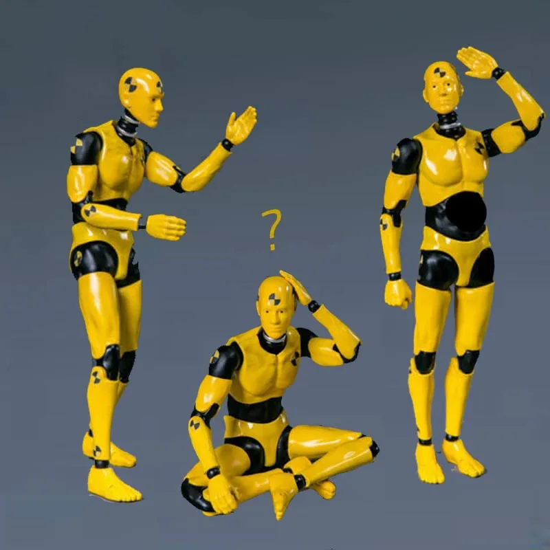1/12 DAMTOYS DPS02 노란색 테스트맨 충돌 테스트 더미 모델, 6 인치 액션 피규어 바디 인형, 취미 컬렉션 ...