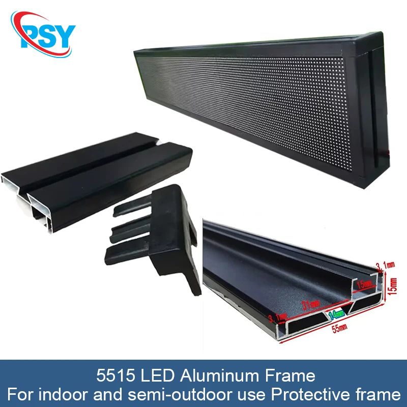 High Quality 5515 Slim Frame Aluminum Profiles Small Strip Led Digital ...