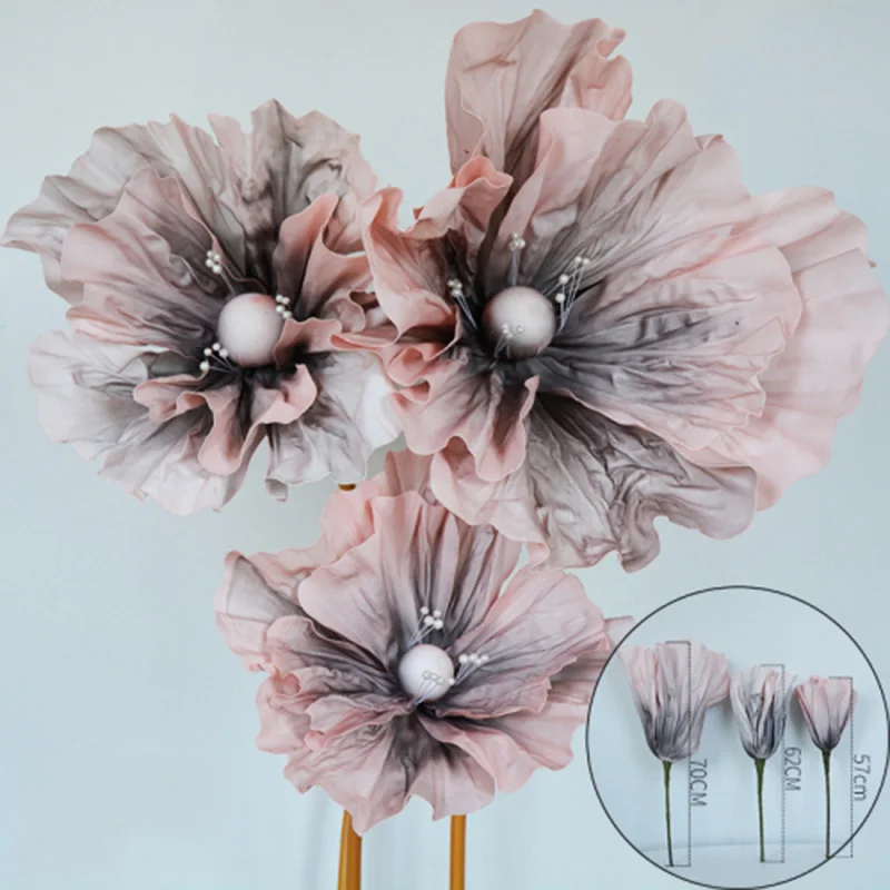3Pc-Set-EVA-Poppy-Artificial-Flowers-for-Wedding-Road-Leads-Flower ...