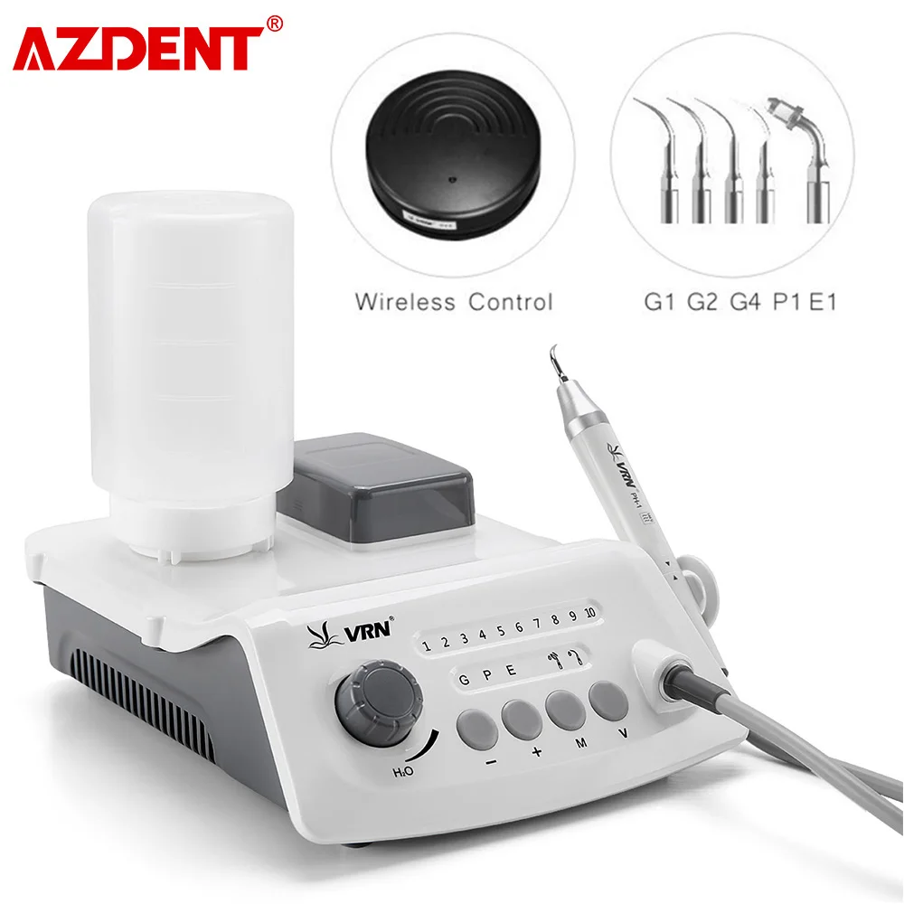 Azdent Dental Led Wireless Control Ultrasonic Scaler With Detachable