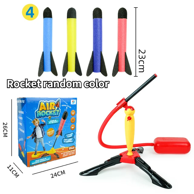 Toy Rocket Launcher for kids Jump Toys Eva Foam Rocket Parent Child ...