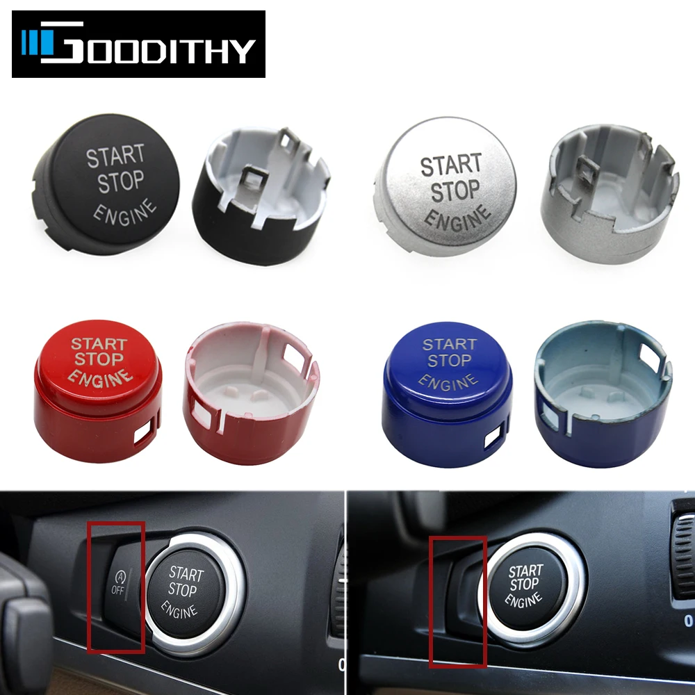 Black-Silver-Car-Accessories-Engine-Ignition-Start-Stop-Push-Switch-OFF ...