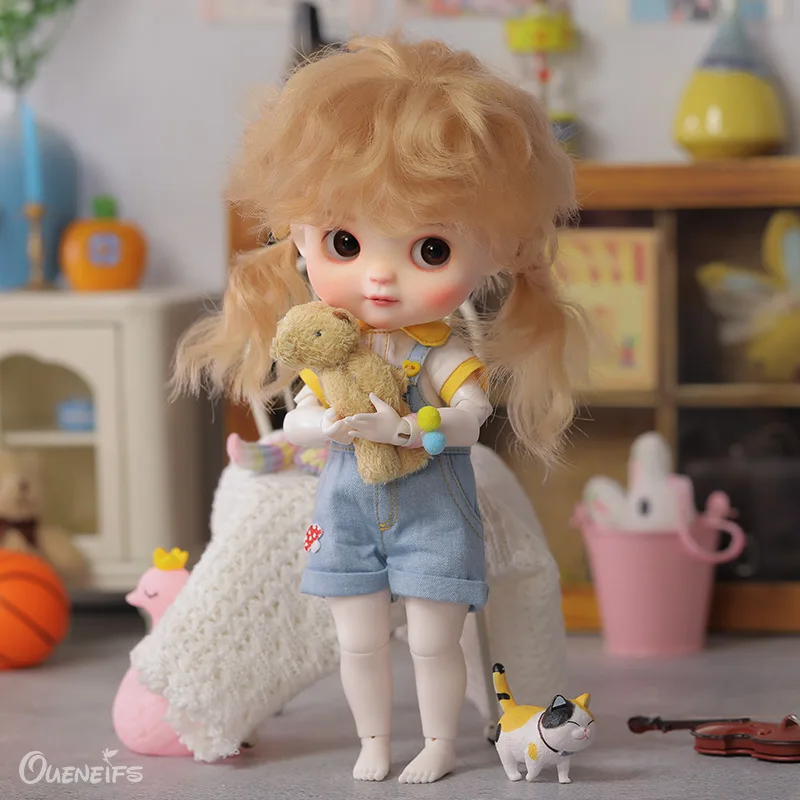 Tayce New Design Doll BJD 1/6 Omelet Body Suspenders curly Cute girl ...