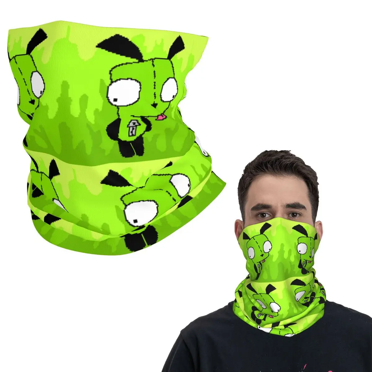 Invader Zim Bandana Neck Gaiter Printed Face Scarf Multifunction ...