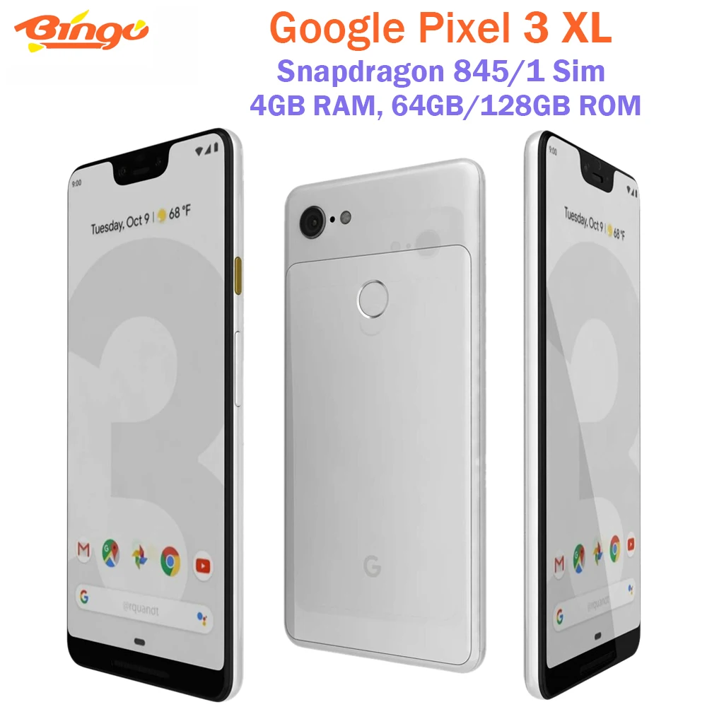 Google teléfono móvil Pixel 3XL 3 XL, Original, desbloqueado, 6,3 ...