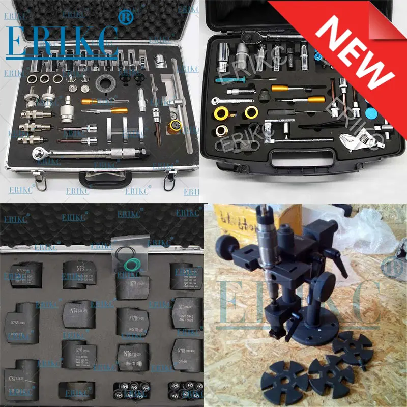 CR-Tool-Tester-Bench-Full-Set-Fuel-Injector-Fixture-Clamping-Adapter ...