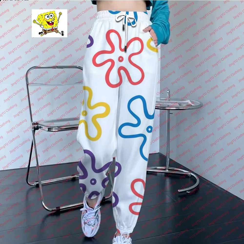 SpongeBob-SquarePants-Graphic-Print-2024-Fall-Women-s-Jogging-Pants ...