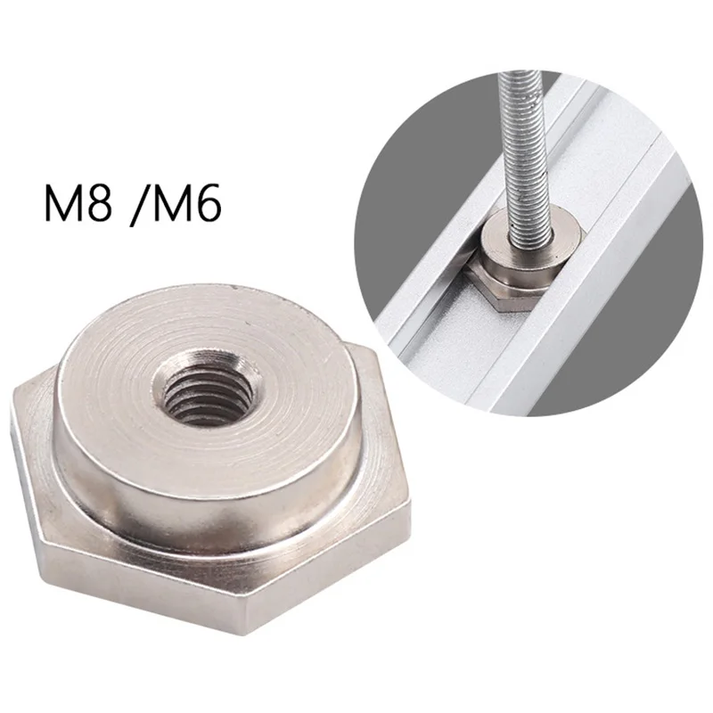 T tracks T slot Hexagon Slider M6 M8 Fixture Slot 30type Chute Special ...