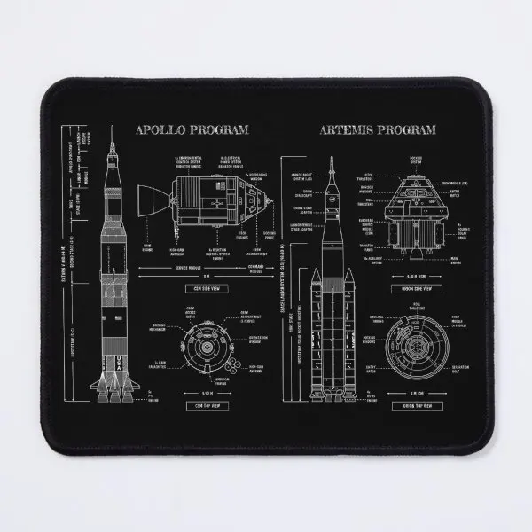 Apollo-Program-Vs-Artemis-Program-White-Mouse-Pad-Computer-Mat-Mens ...