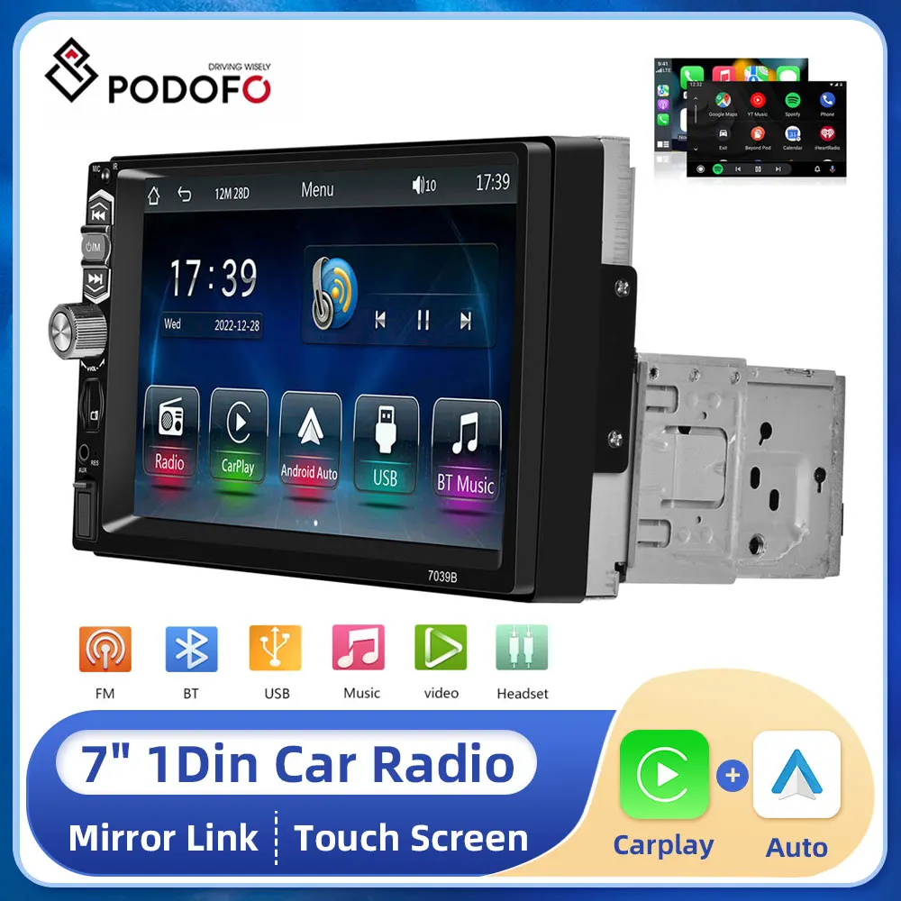 Podofo-1-Din-Universal-Car-Radio-7-Touch-Screen-MultiMedia-MP5-Player ...