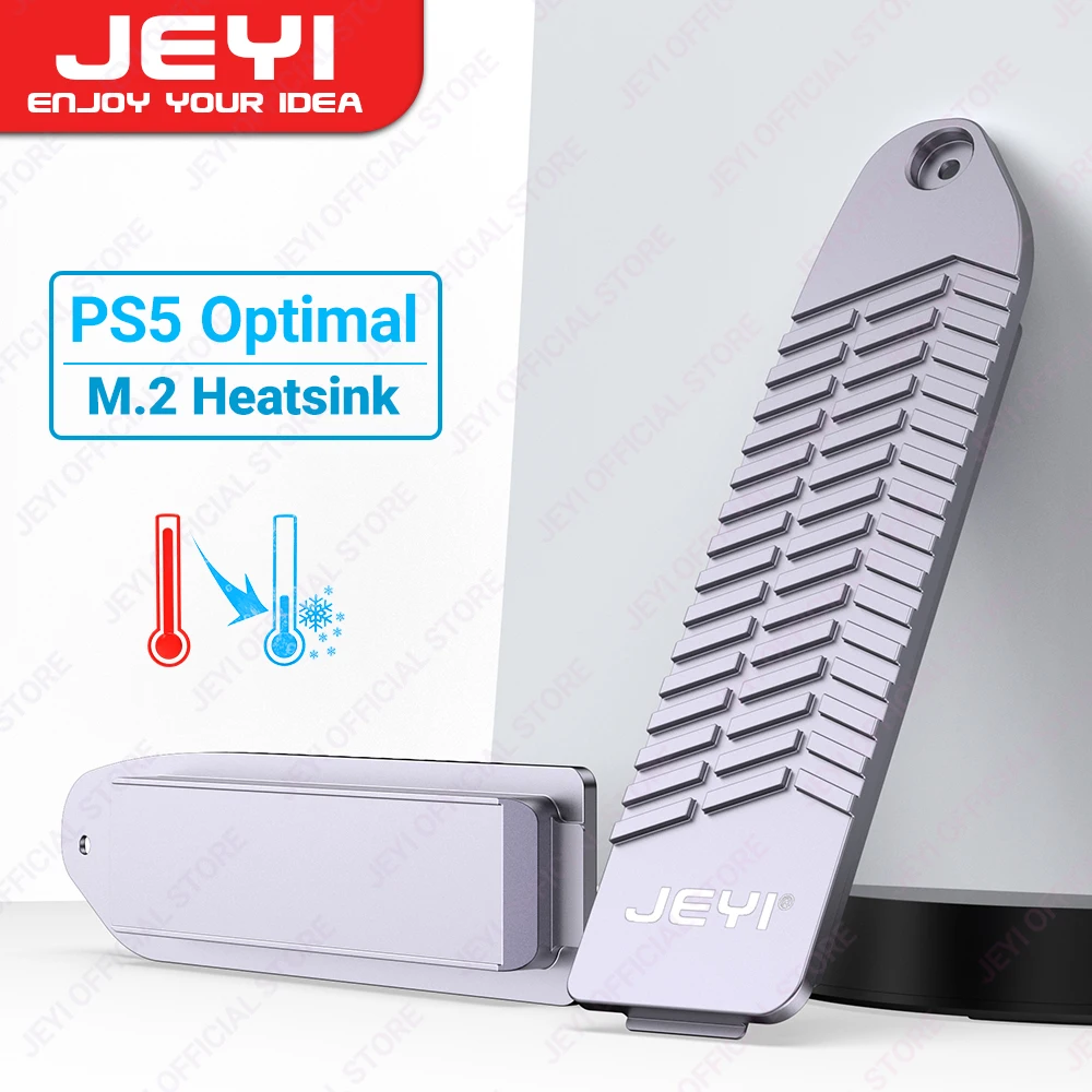 JEYI-PS5-SSD-Heatsink-Full-Cover-with-Fins-PlayStation-5-Cooler ...