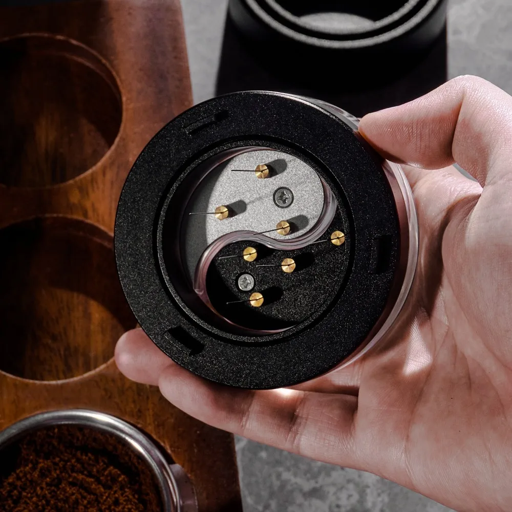 Rotary-Coffee-Distributor-Powder-Coffee-Stirrer-Needle-Espresso-Leveler ...