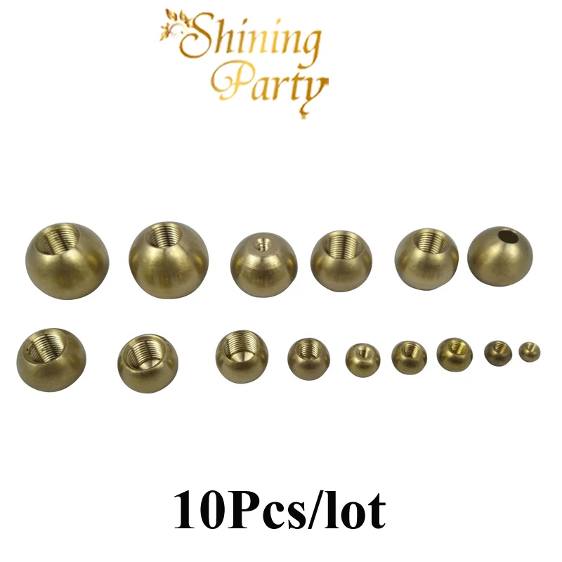 10Pcs-lot-M3-M4-M5-M6-M10-Brass-Female-Ball-Head-Copper-Inner-Tooth ...