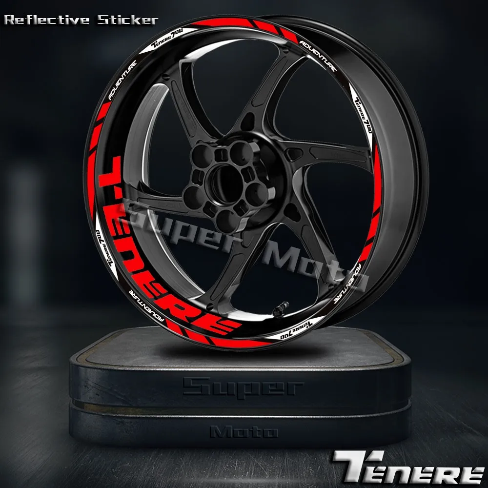 Motorcycle Reflective Wheels Sticker Hub Decals Rim Stripe Decorative ...