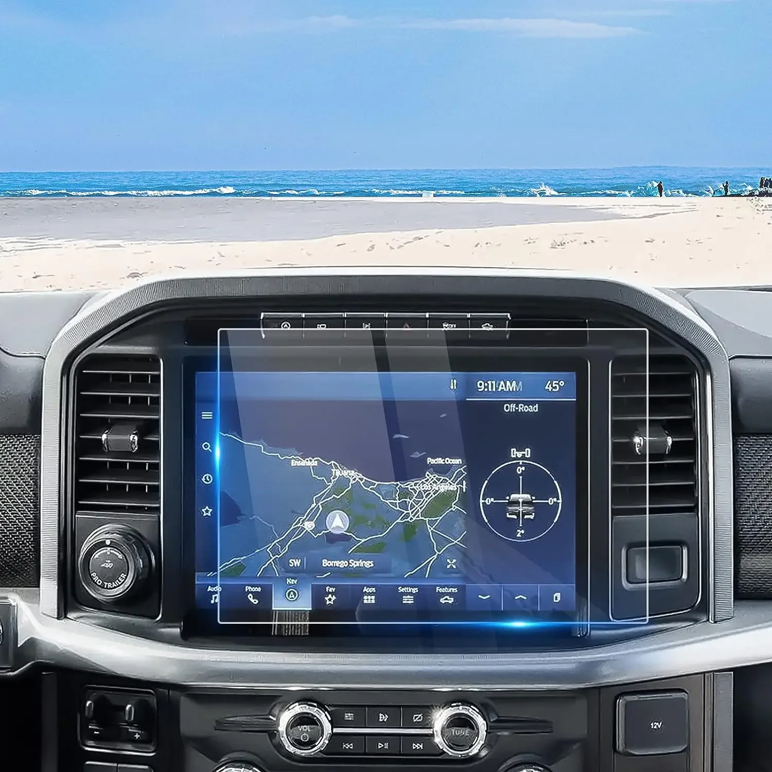 Screen-Protector-for-2021-2022-Ford-F-150-F150-SYNC4-12-inch-Navigation ...