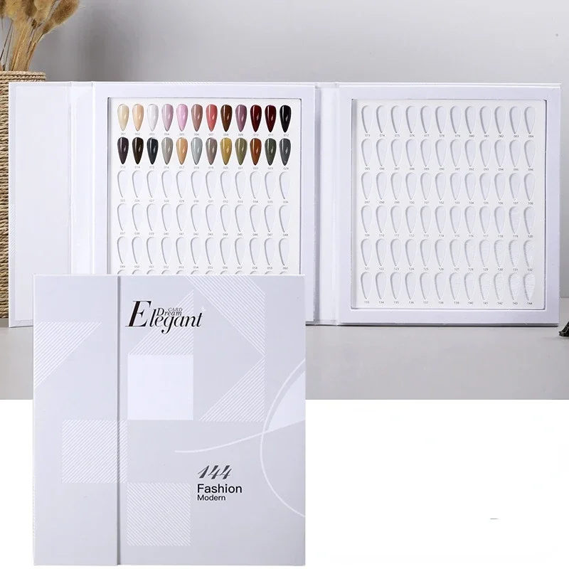 Nail-Color-Card-Show-Shelf-216-Colors-Nail-Gel-Polish-Display-Chart ...