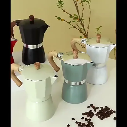 Coffee Maker,Classic Aluminium Coffee Moka Pot,Espresso American Style ...