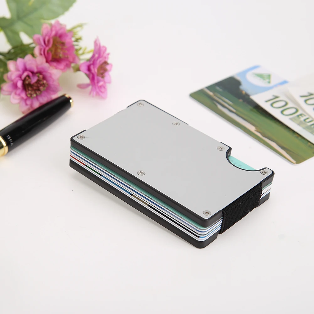 1-5PCS-Fashion-Slim-Carbon-Fiber-Credit-Card-Holder-RFID-Metal-Wallet ...